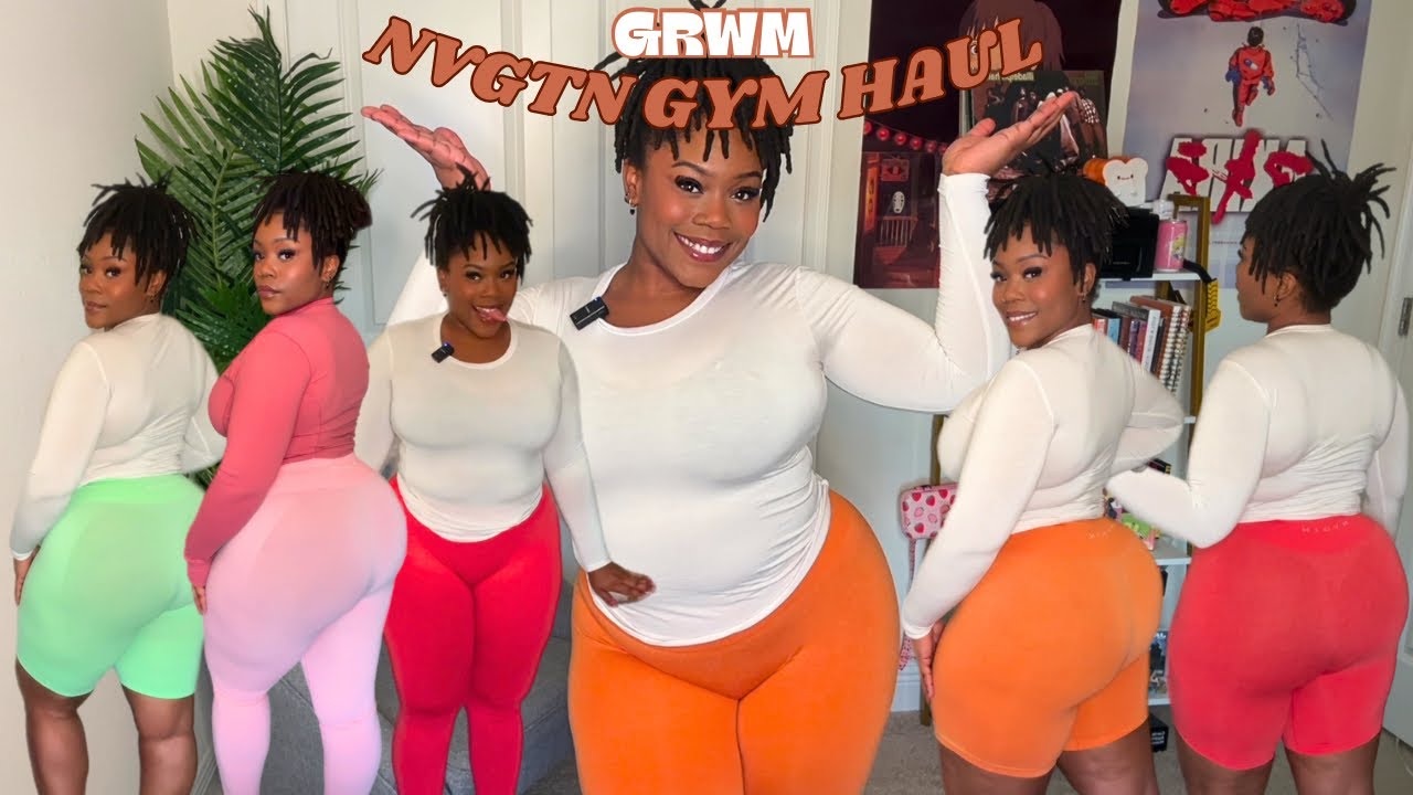 GRWM To Stay Consistent At My New Gym | NVGTN Gym Leggings and Shorts ...