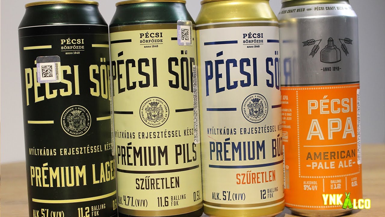 Венгерское пиво Pecsi Sor - YouTube