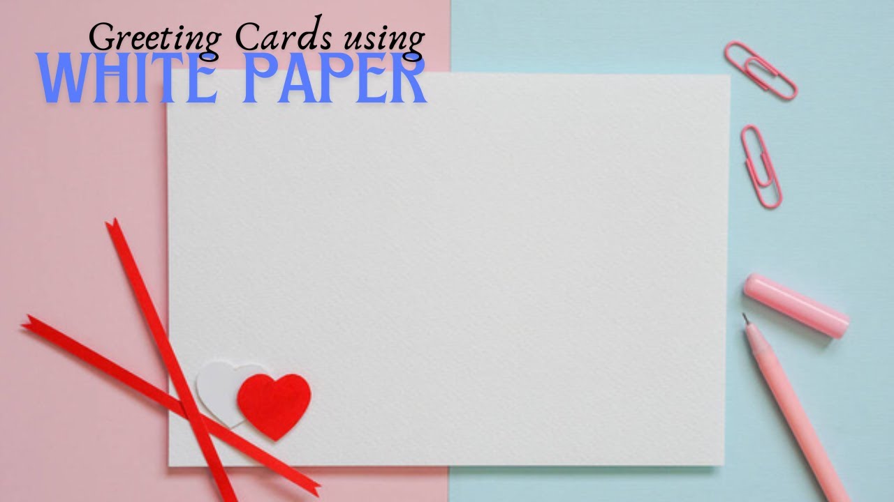3 Quick & Easy WHITE PAPER Greeting Cards | DIY Handmade Card Idea ...