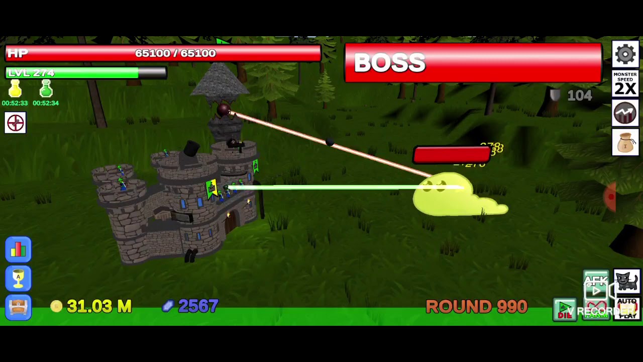 Grow defense round 1000 Forest area - YouTube