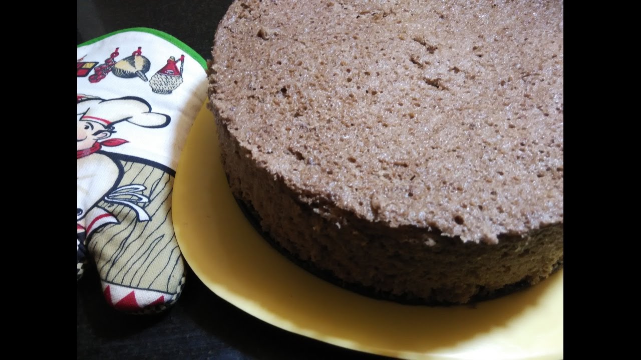 Fat Free Chocolate Sponge Cake ! - YouTube