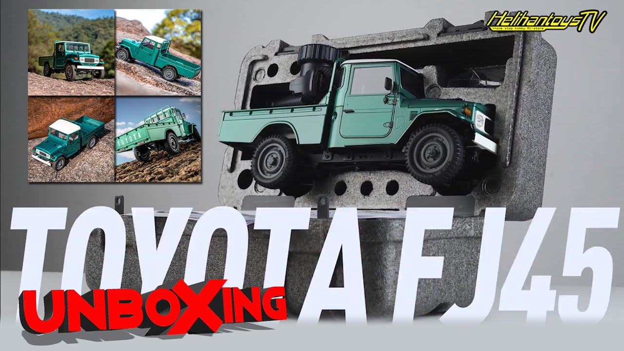 UNBOXING | RC SCALE MINI ADVENTURE TOYOTA FJ PICK UP THN 1960 | FMS 1: ...