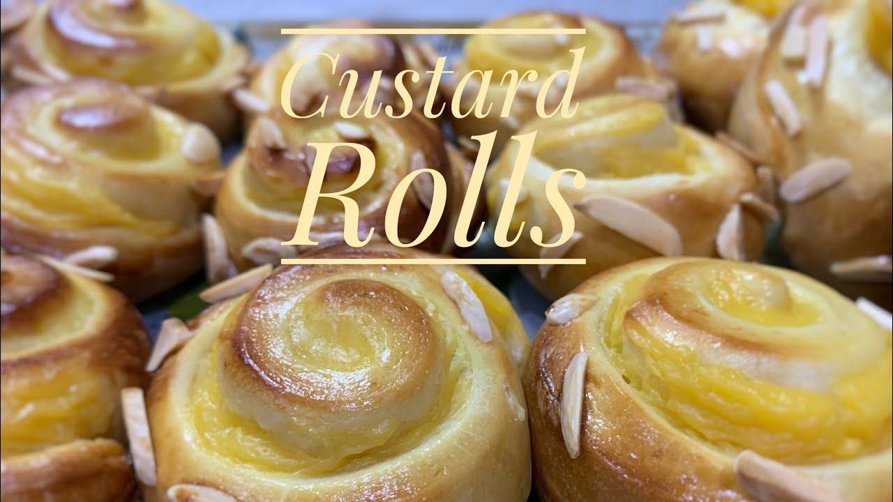 Custard breakfast rolls recipe - YouTube