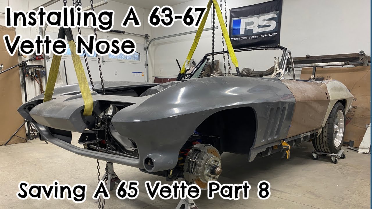 Installing A 1963-1967 Corvette Front End The Right Way. Saving The Centerfield 65 Vette. - YouTube