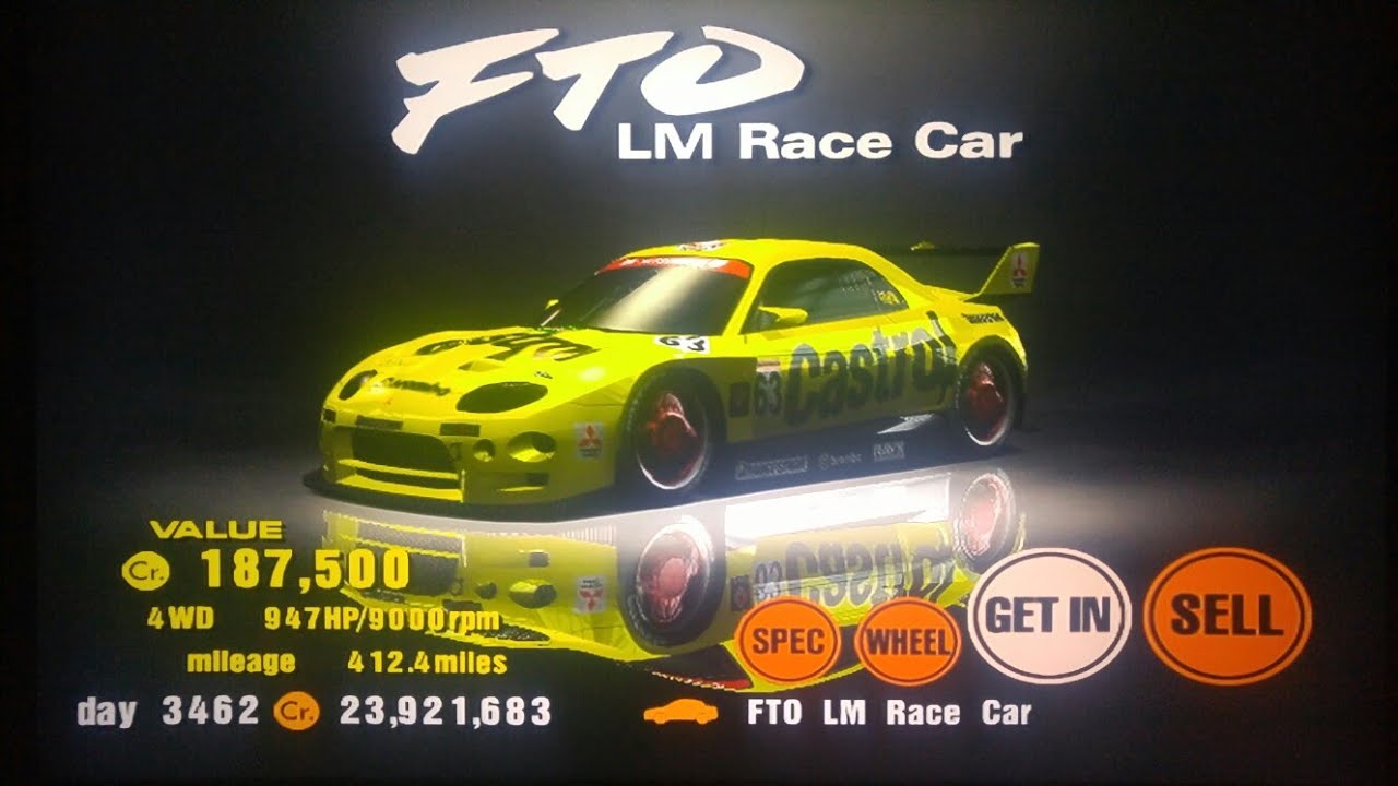 Gran Turismo 3: Mitsubishi FTO LM Race Car - Competitive Testing ...