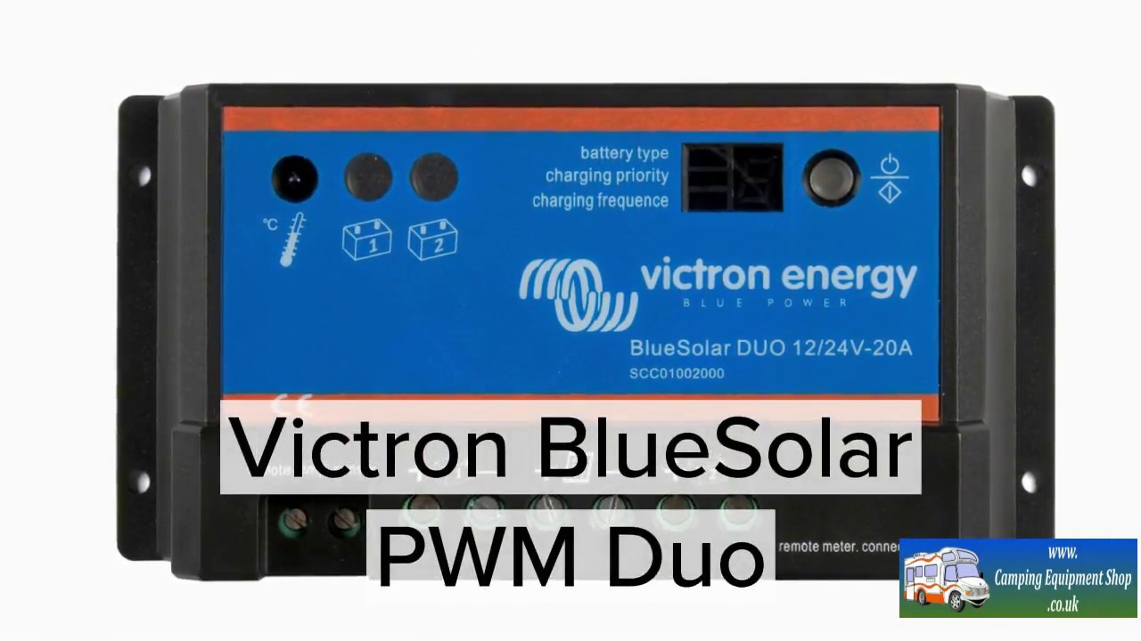 Victron BlueSolar PWM DUO Charge Controller and Remote Panel Display ...
