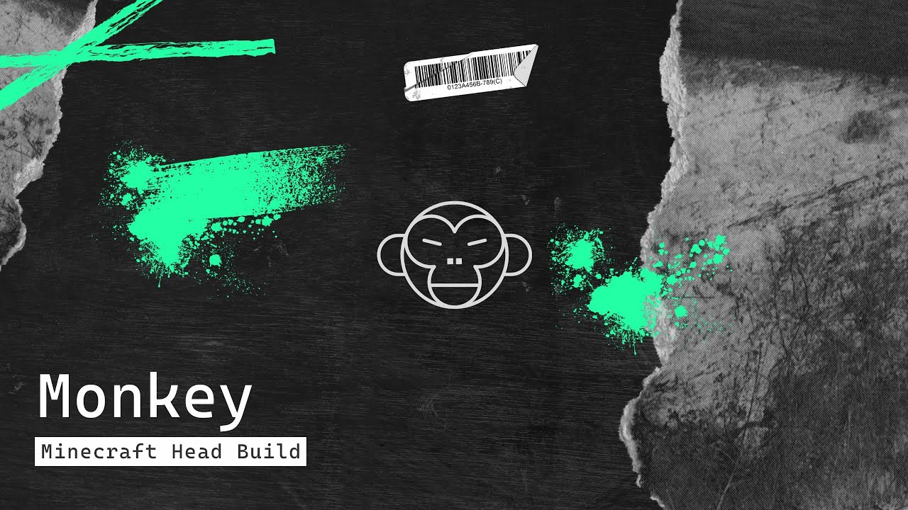 Minecraft Build - Monkey Tutorial - YouTube