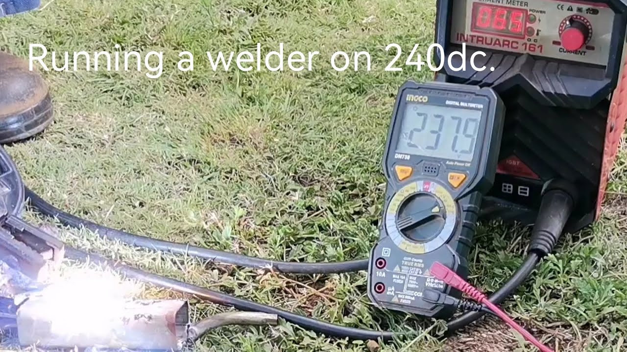 Running a welder on 240dc. - YouTube