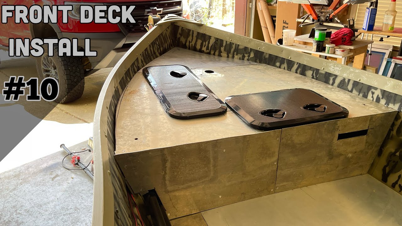Building a Front Deck for a John Boat - YouTube