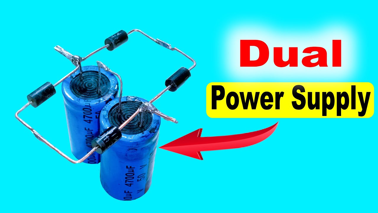 Dual power supply circuit || power supply || diy dual rail power supply ...