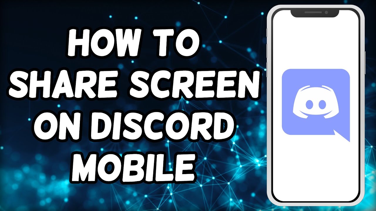 How To Share Screen On Discord Mobile (2023) - YouTube
