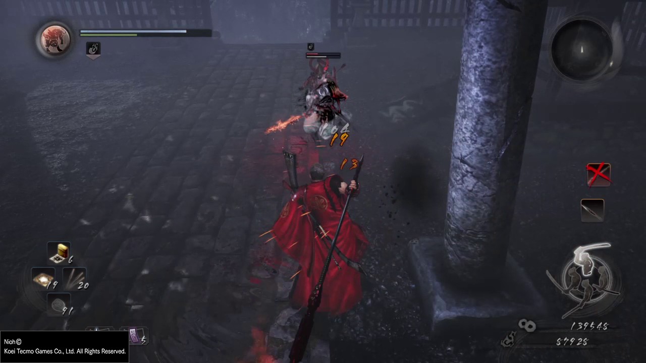 Nioh - Fighting a revenant - YouTube
