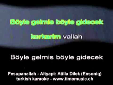 Erkin Koray - Fesupanallah karaoke