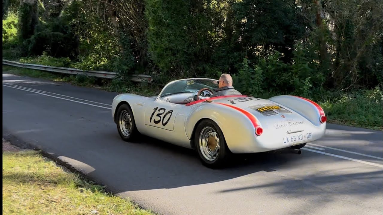 I drive a “James Dean” 1955 Porsche 550 Spyder (replica) - YouTube