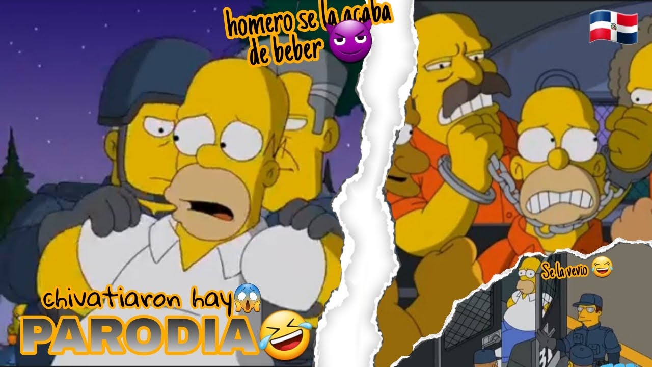 Los simpson dominicano🇩🇴| Chivatiaron a homero con lo mono😱🇺🇲/🤣|| tobi ...