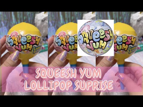 Squeesh yum lollipop 🍭 surprise! #unboxing #asmr