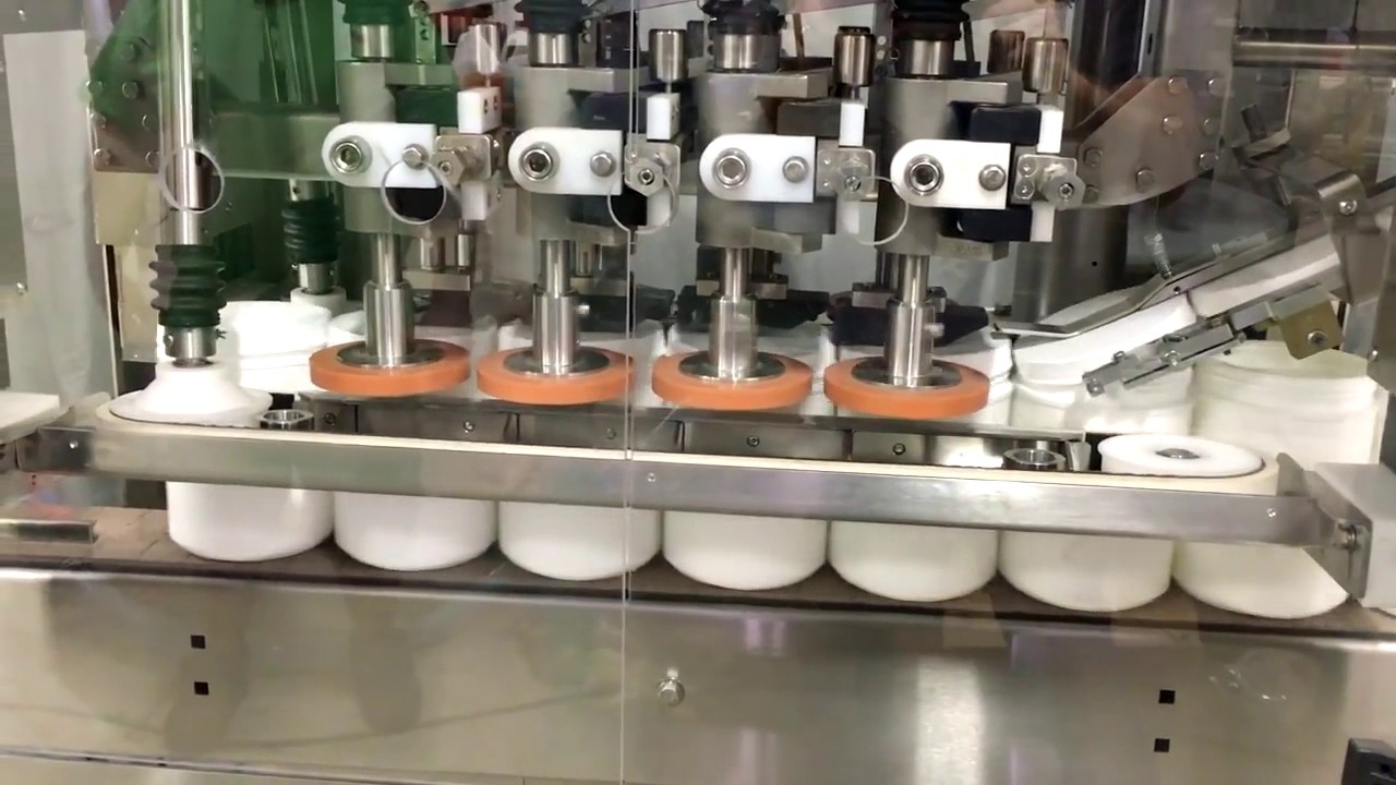 Automatic Inline Bottle Capping Machine Model Trucap WFall, Right to ...