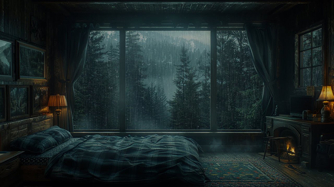 Relax And Fall Asleep Instantly With Heavy Rain And Thunder In The ...