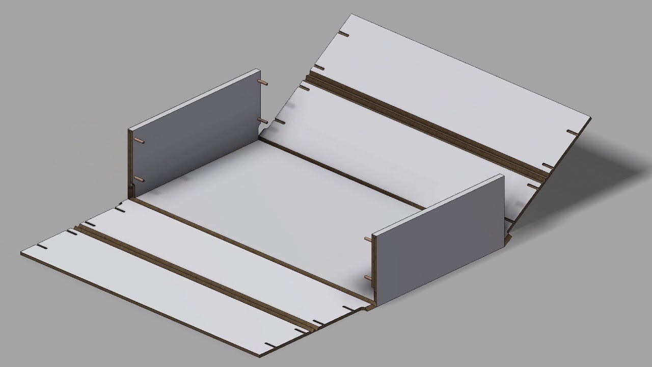 Drawer Box on Miter Fold System - YouTube