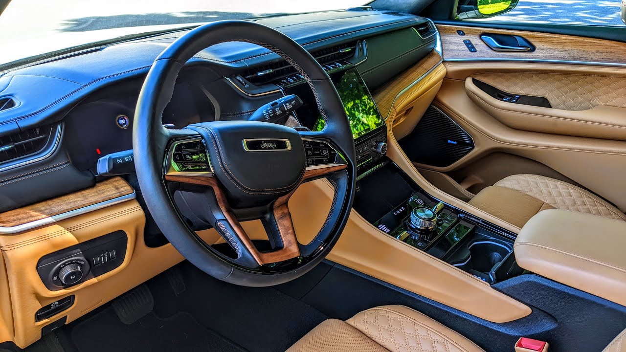 2021 Jeep Grand Cherokee L Summit Interior | Detailed Walkthrough - YouTube