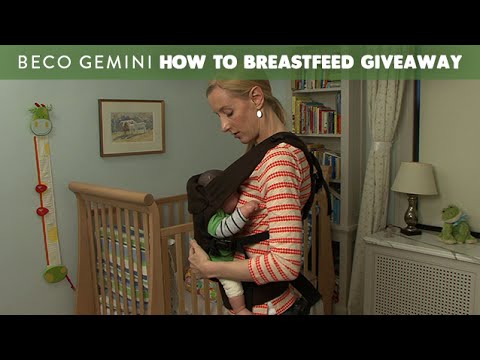 How to Breastfeed Baby in the Beco Gemini Baby Carrier Giveaway