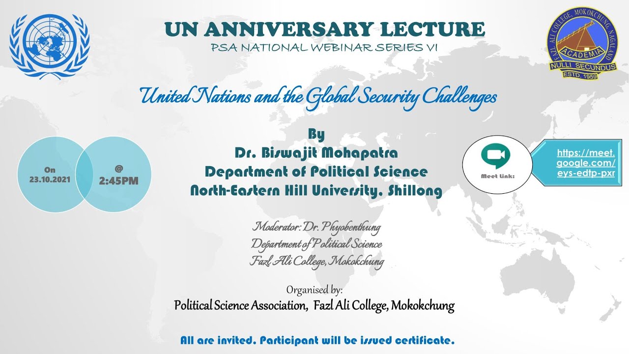 United Nations and the Global Security Challenges - YouTube