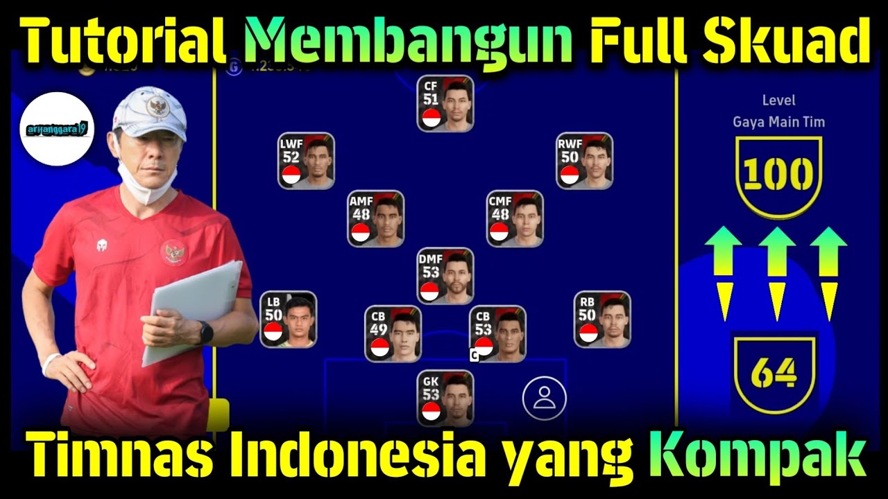 TUTORIAL CARA MEMBANGUN FULL SKUAD TIMNAS INDONESIA YANG KOMPAK BANGET ...