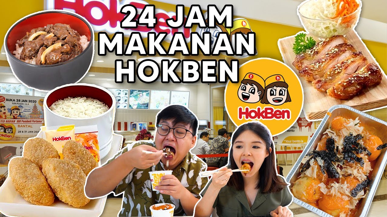 24 JAM MAKAN HOKBEN !! 100.000 BISA KENYANG SEHARIAN ?? - YouTube