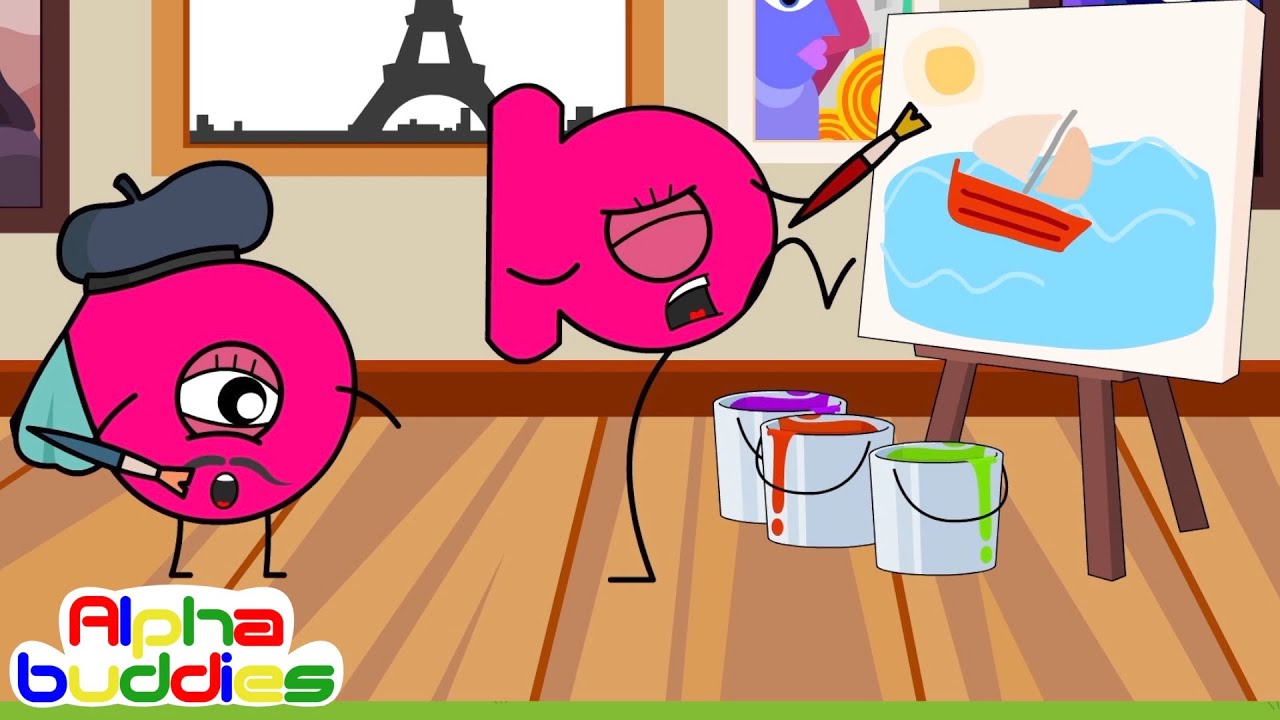 Alphabuddies Letter A | Art - YouTube