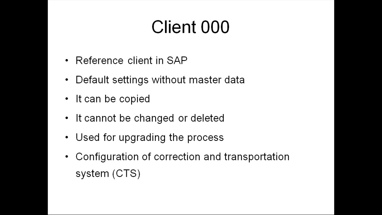 Client structure in SAP - YouTube