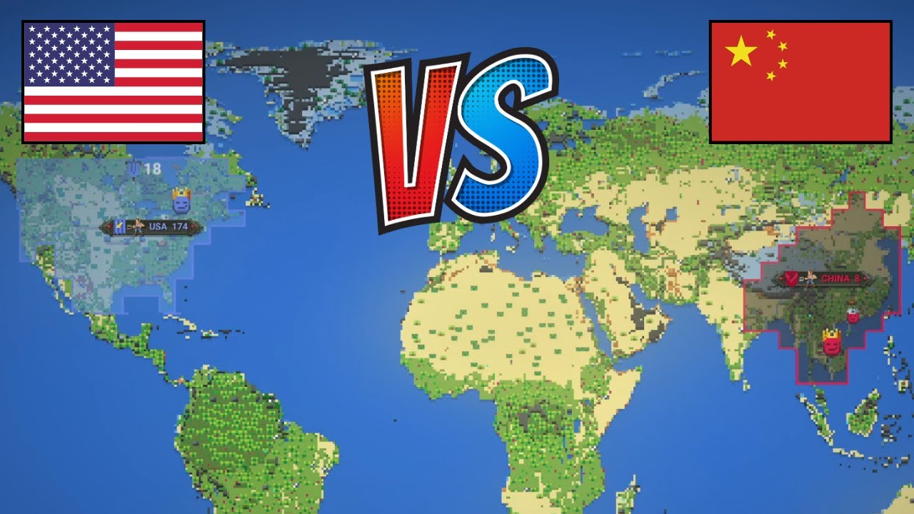 USA vs CHINA - WorldBox Timelapse - YouTube
