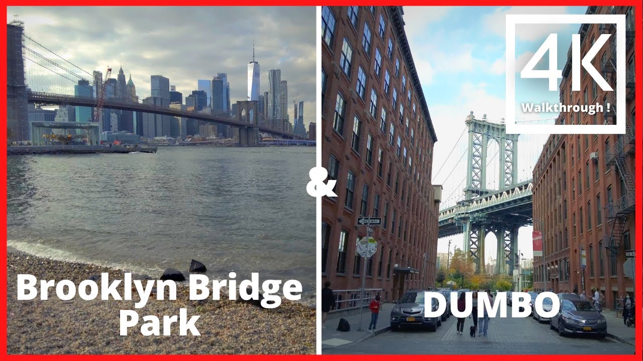 4k - Brooklyn Bridge Park Pier 1 & Dumbo - Afternoon Walk ! - YouTube