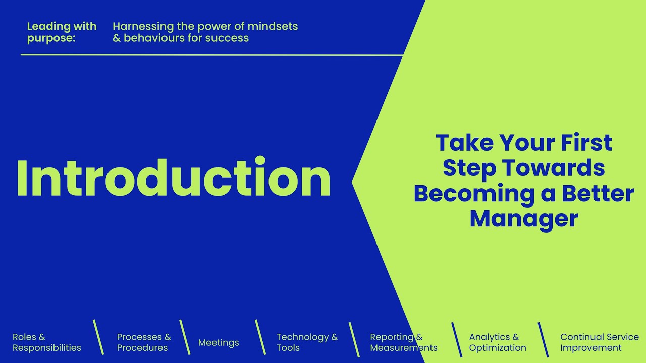 Module 1: The 7-Essential First Line Management Systems - Introduction ...