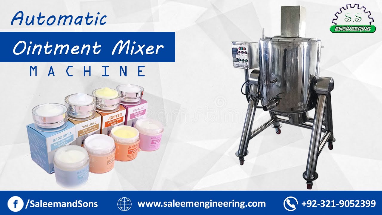 Cream Making Mixer | Ointment Mixer - YouTube