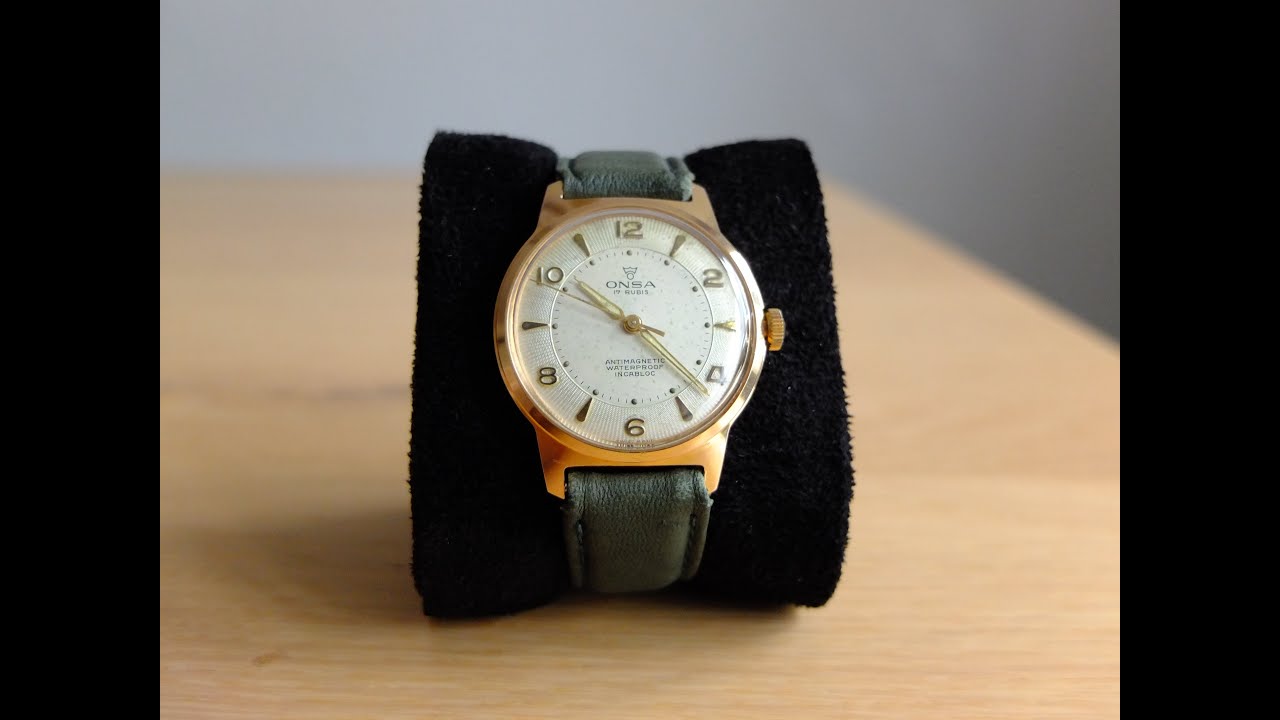 Service of a 1960's ONSA vintage watch - YouTube
