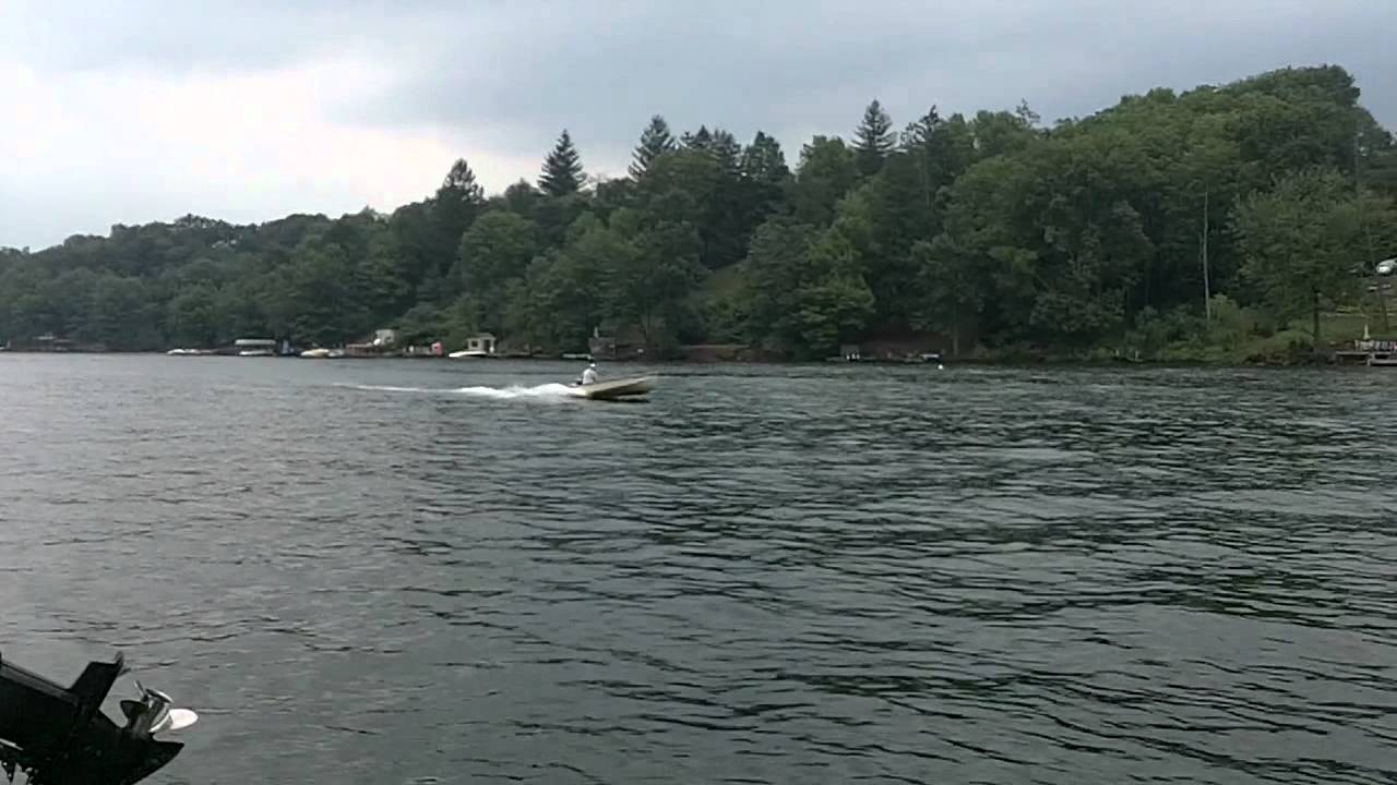 1951 Chris Craft Commander Outboard Boat Motor - Drive by - YouTube