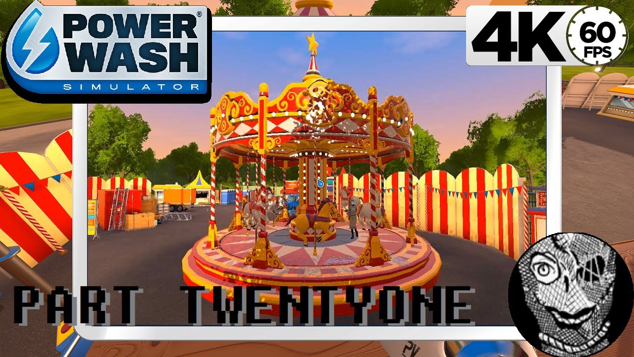 (PART 21) [Clean the Carousel] PowerWash Simulator 4k60 - YouTube