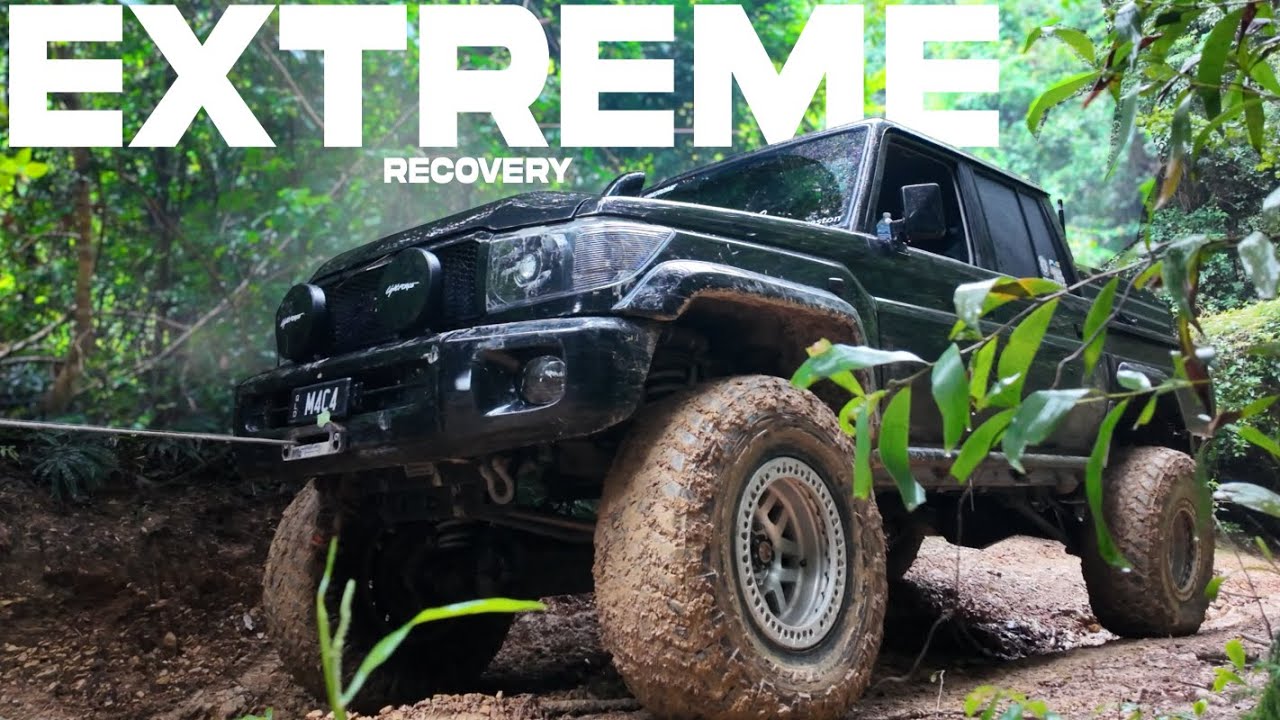 4x4 RECOVERY: Saving a LandCruiser from Rising Creek! - YouTube