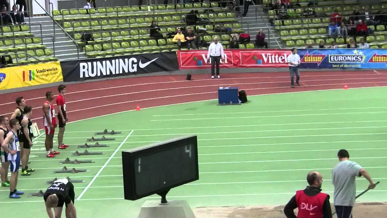 60m mJU20 1. Vorlauf mit Robert Polkowski - YouTube