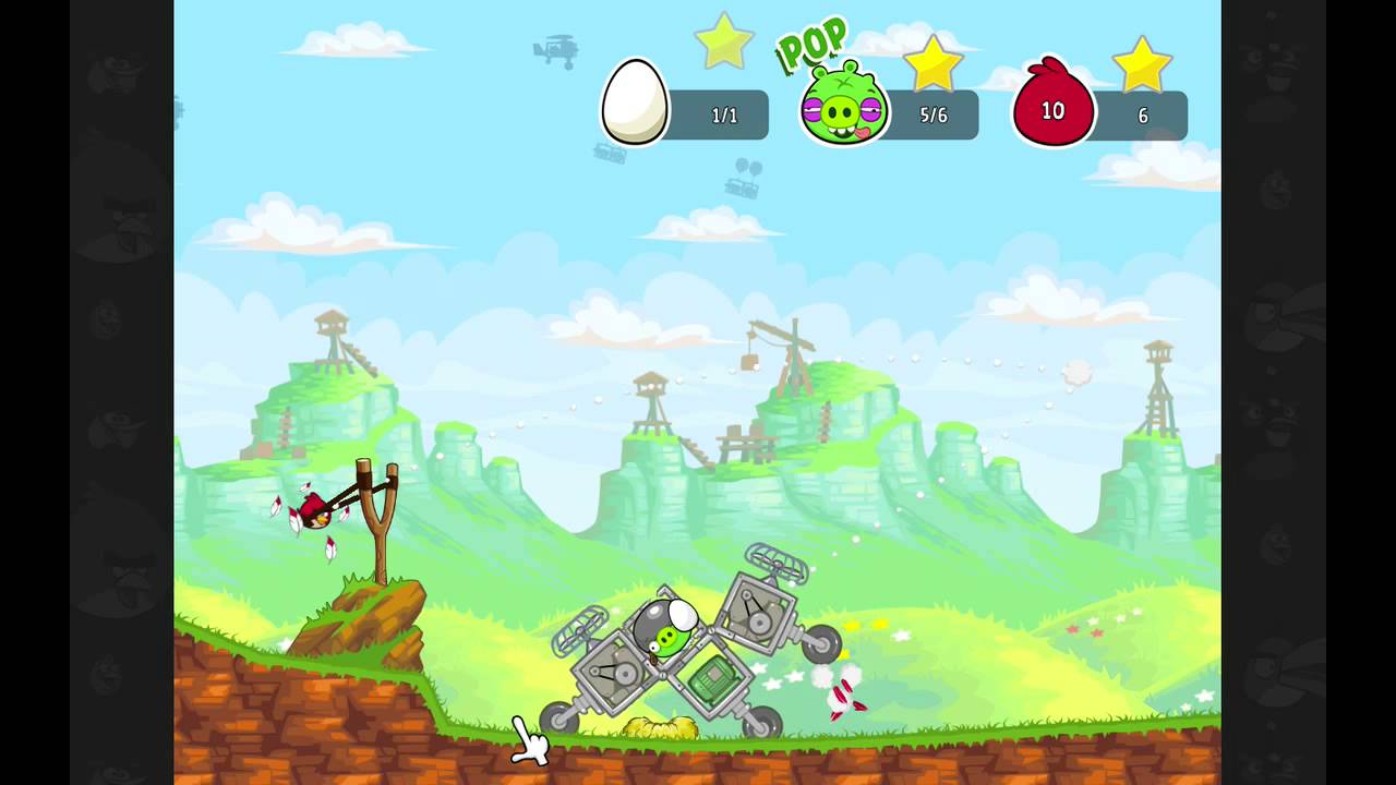 Angry Birds red's mighty feathers egg defender level 3 three stars ...