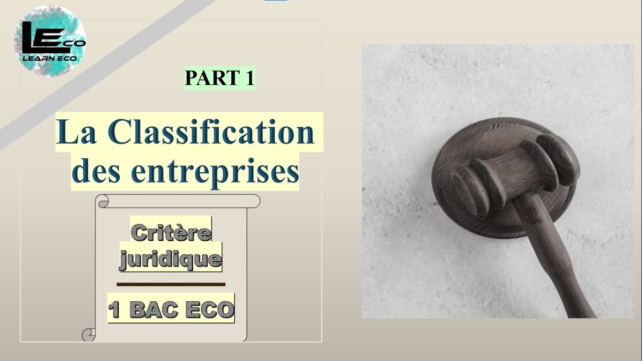 La classification des entreprises 1bac- PART 1 - YouTube