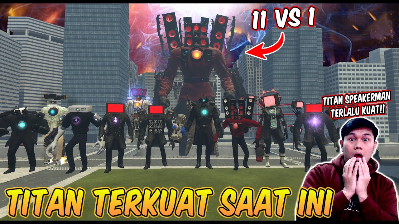 NEW TITAN SPEAKERMAN UPGRADE VS 11 TITAN TERKUAT DI SKIBIDI TOILET ...