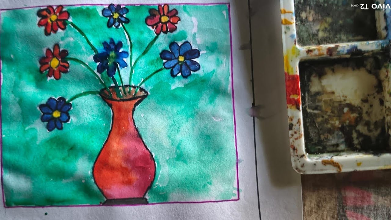 FULDANI DRAWING WITH WATER COLOUR - YouTube