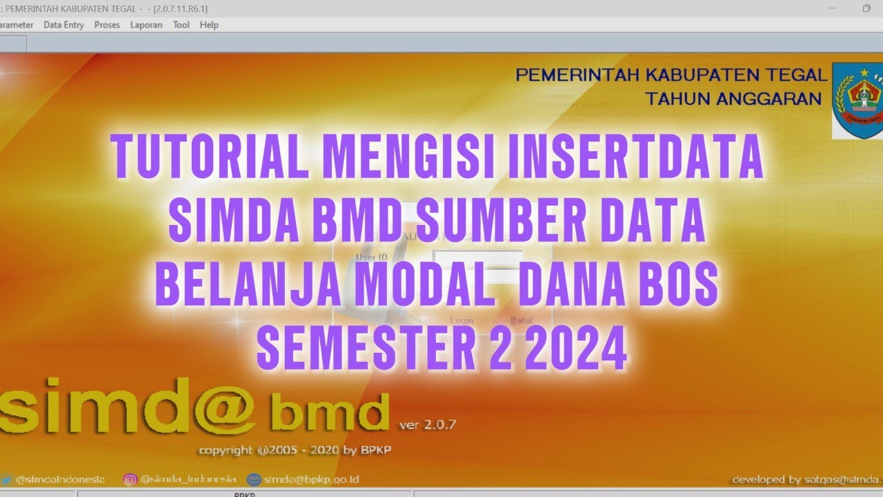 Tutorial cara pengisian insertdata untuk SIMDA BMD#tutorial - YouTube