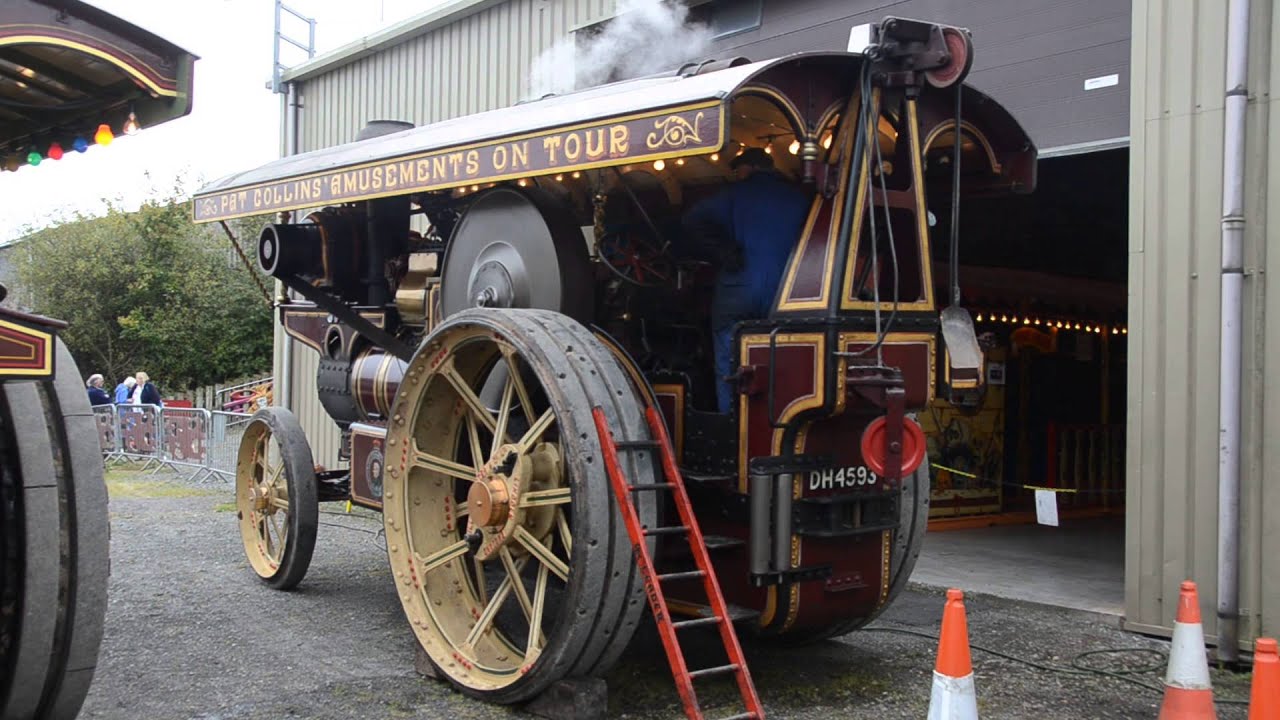 The Leader Showmans Engine Generating at Dingles - YouTube