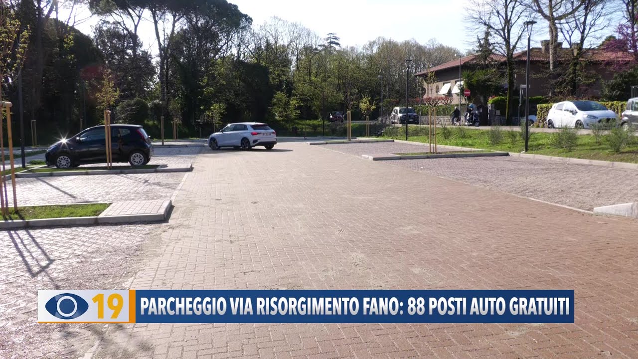 Inaugurato il nuovo parcheggio di Via del Risorgimento a Fano - YouTube
