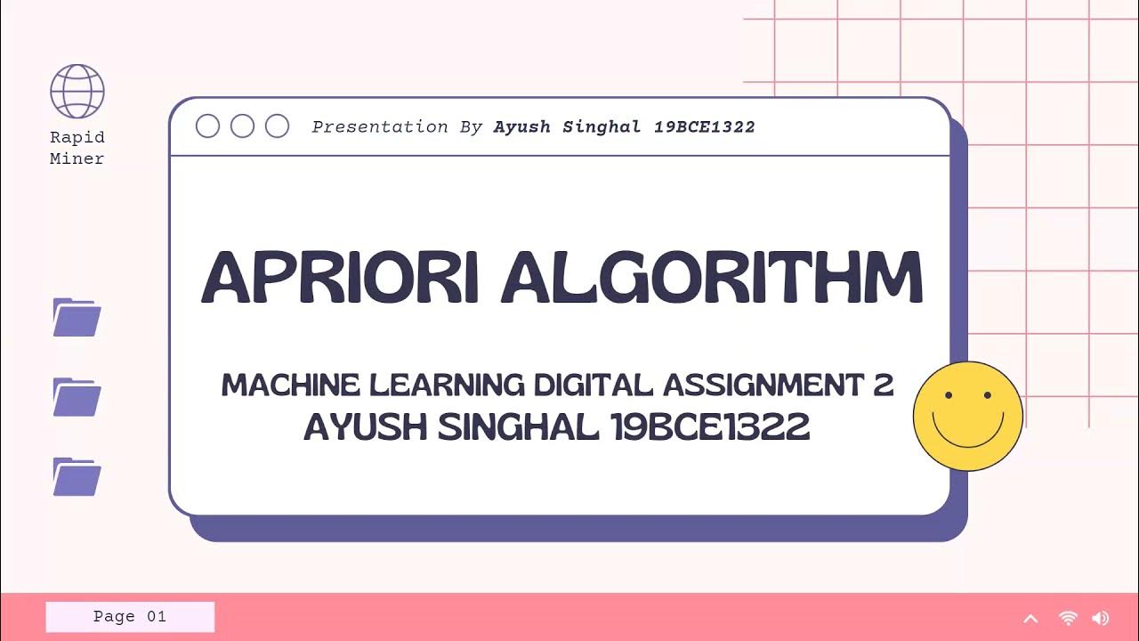 Apriori Algorithm Using Rapid Miner Studio| 19BCE1322| ML DA2 - YouTube