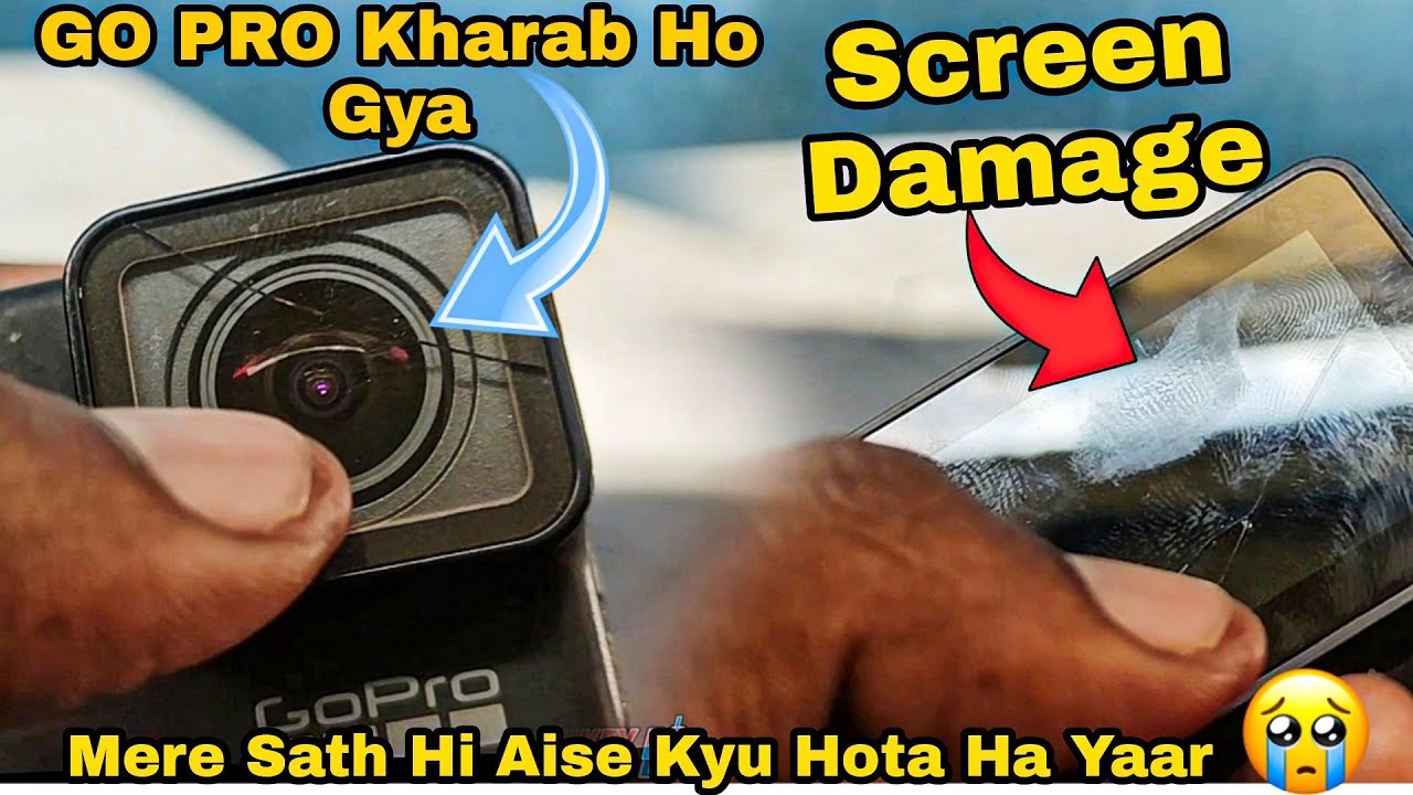 Go pro kharab ho gya 😭//new lens cover// screen Damage// cute girl ...