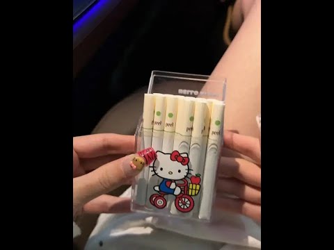 What cigarette matches this cute lighter? #cigarette box#hellokitty