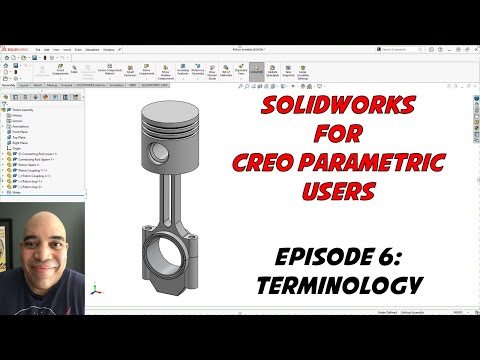 SolidWorks for Creo Parametric Users - Episode 6 - Terminology - YouTube